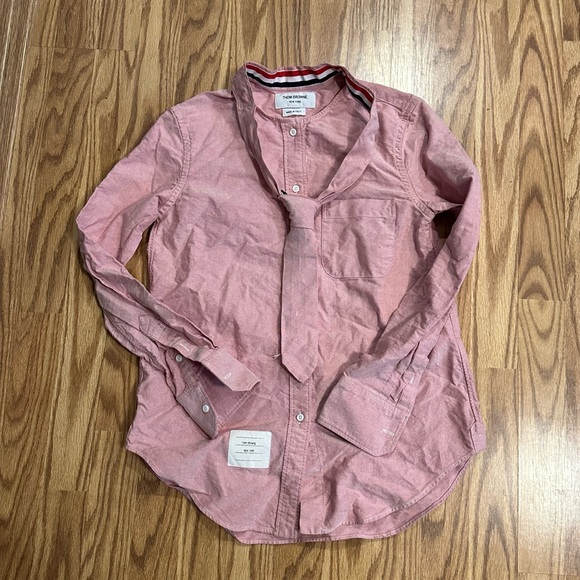 Thom Browne | Tops | Thom Browne Top Dress Shirt With Tie | Poshmark